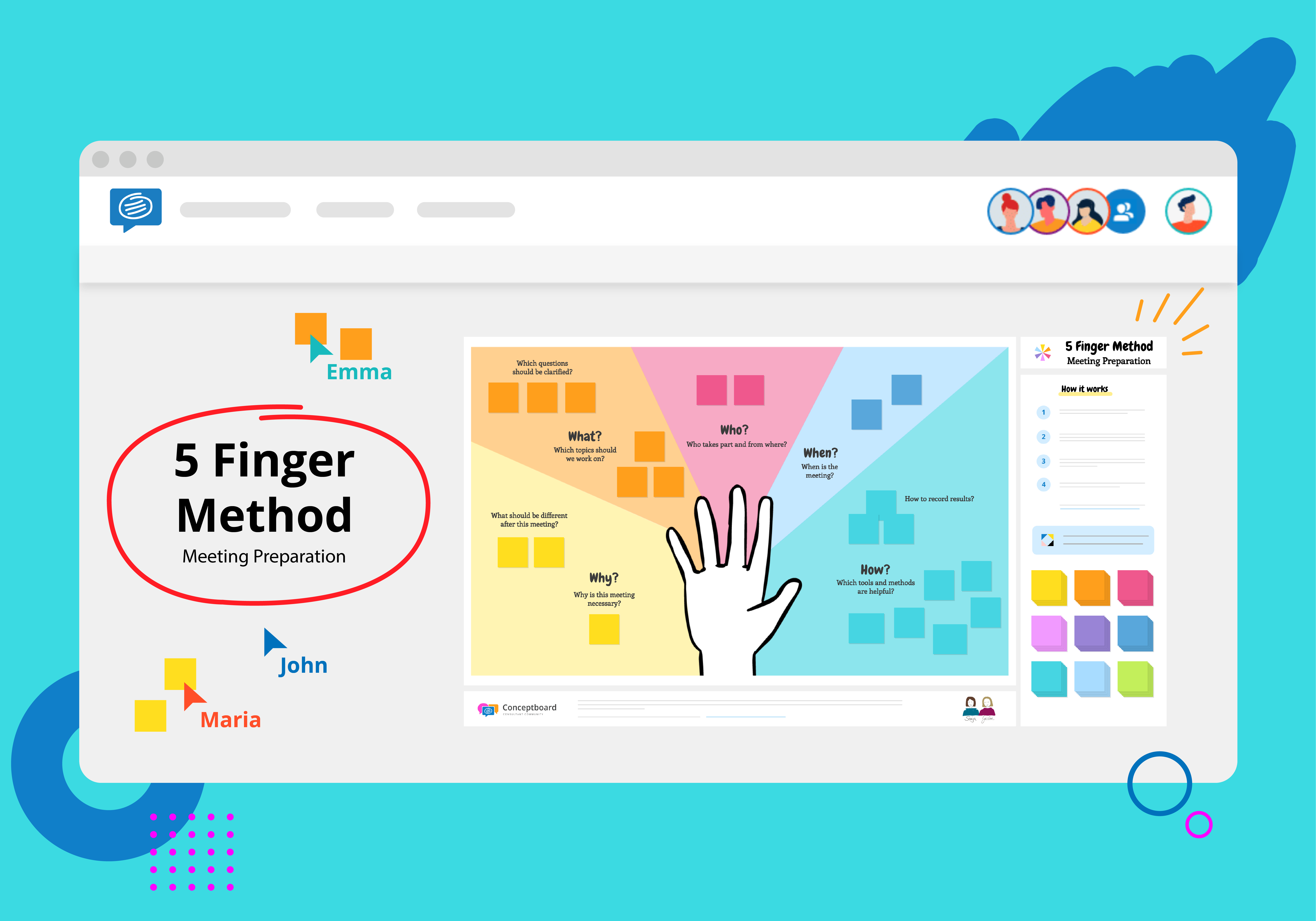 5 Finger Method Free Template