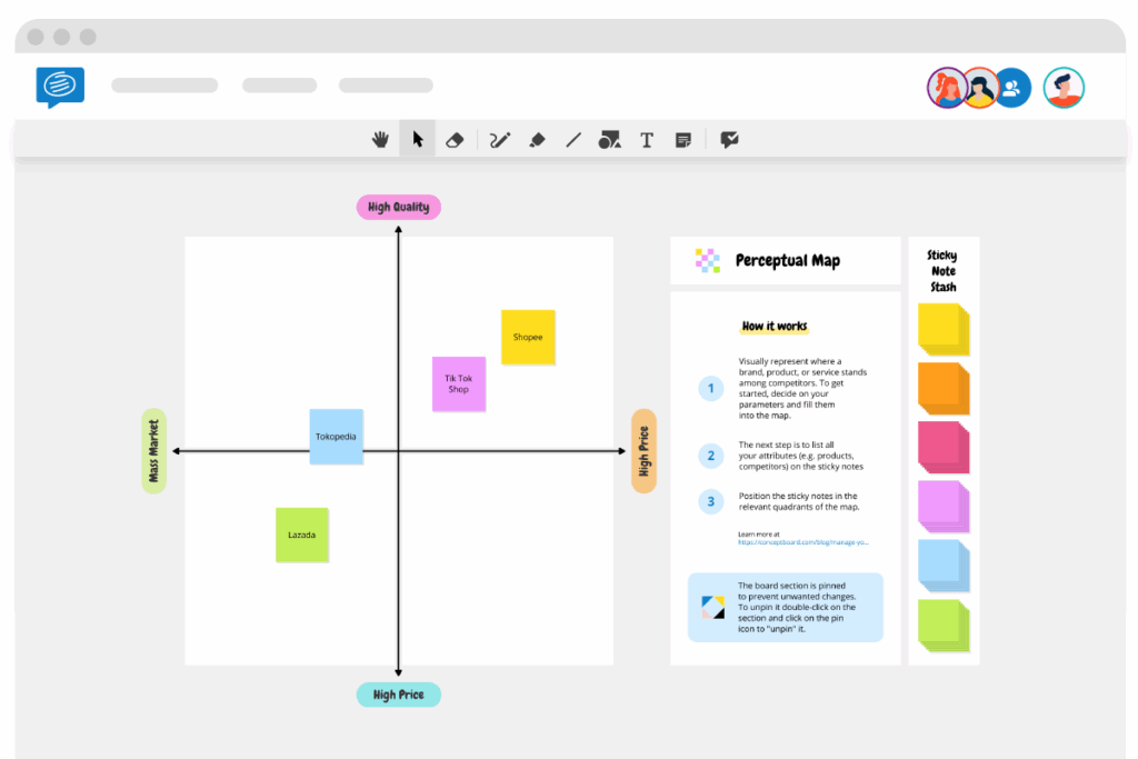 4 Steps how to create a Perceptual Map Free Template