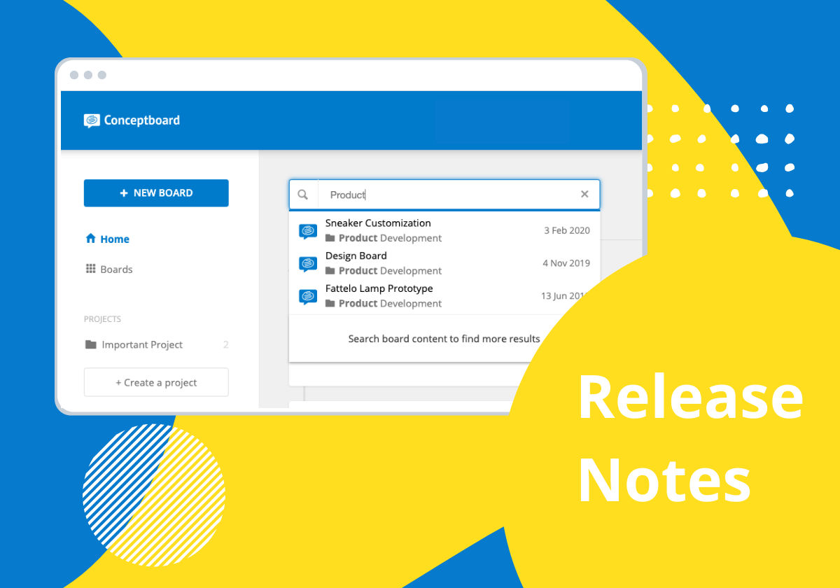 Release notes: new instant board search and moderation updates