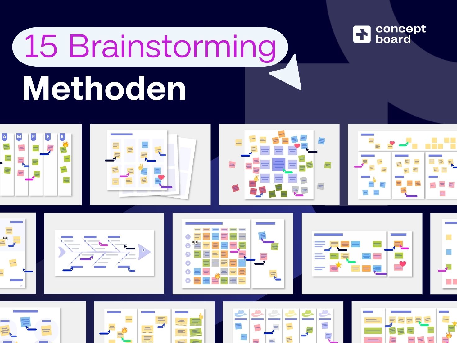 Brainstorming Methoden: 15 Top Vorlagen im Jahr 2025
