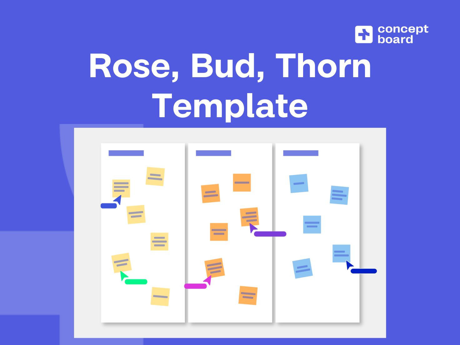 Rose, Bud, Thorn Retrospective Free Template | Conceptboard