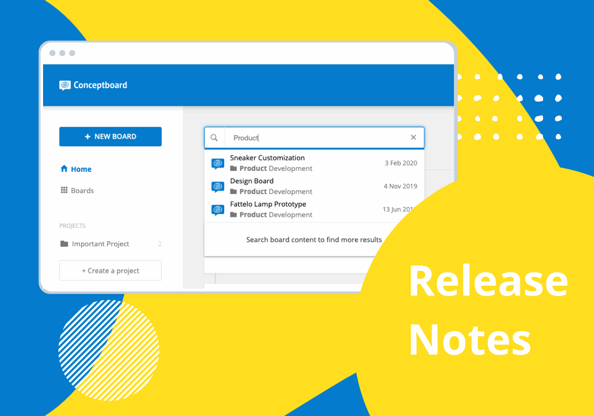 Release notes: new instant board search and moderation updates