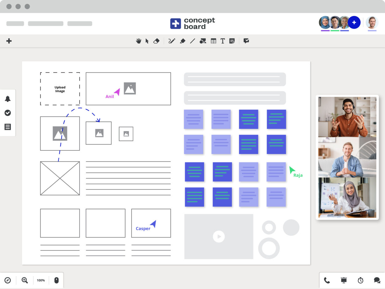 Create wireframes with Conceptboard | Collaborative work