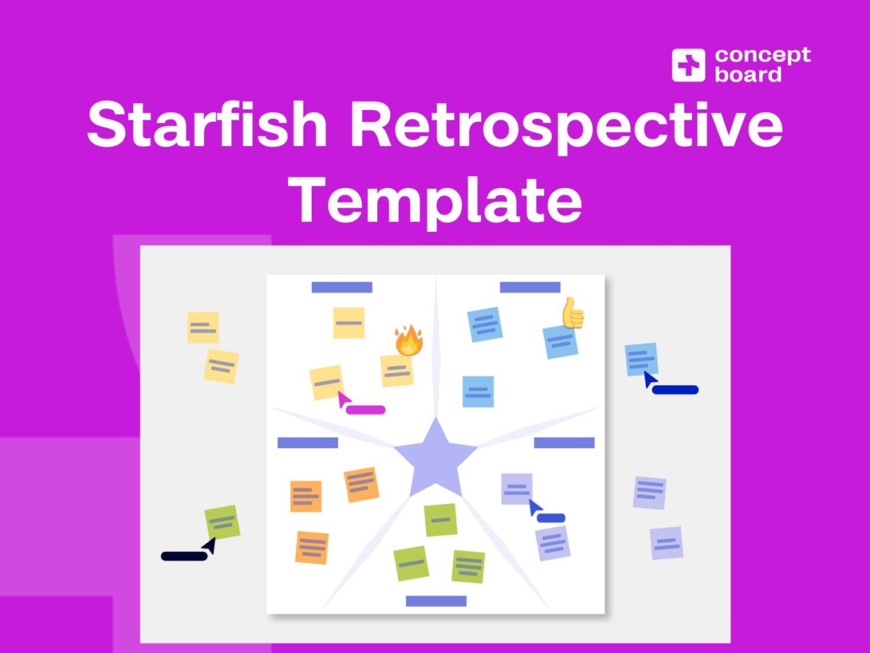 Starfish Retrospective Free Template