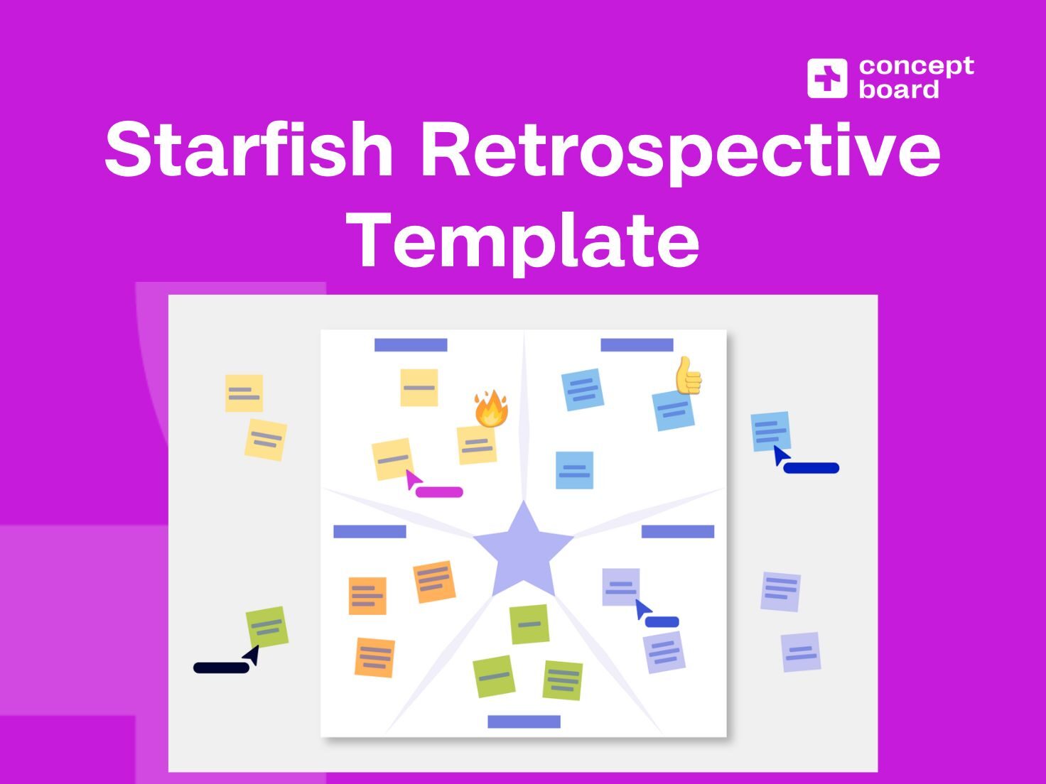Starfish Retrospective Free Template